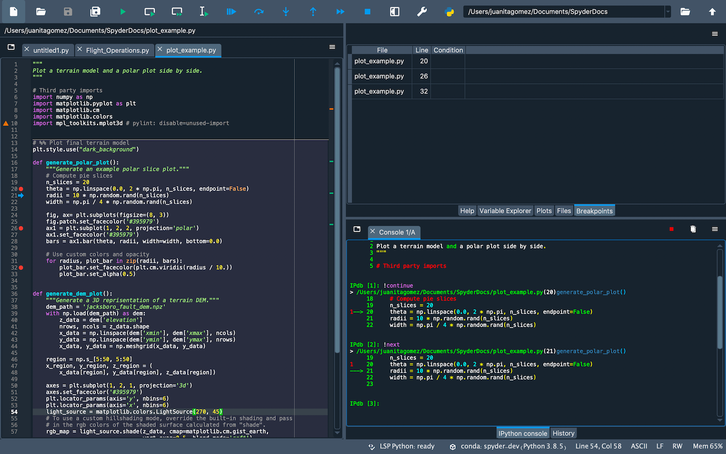 Debugger Spyder 5 Documentation