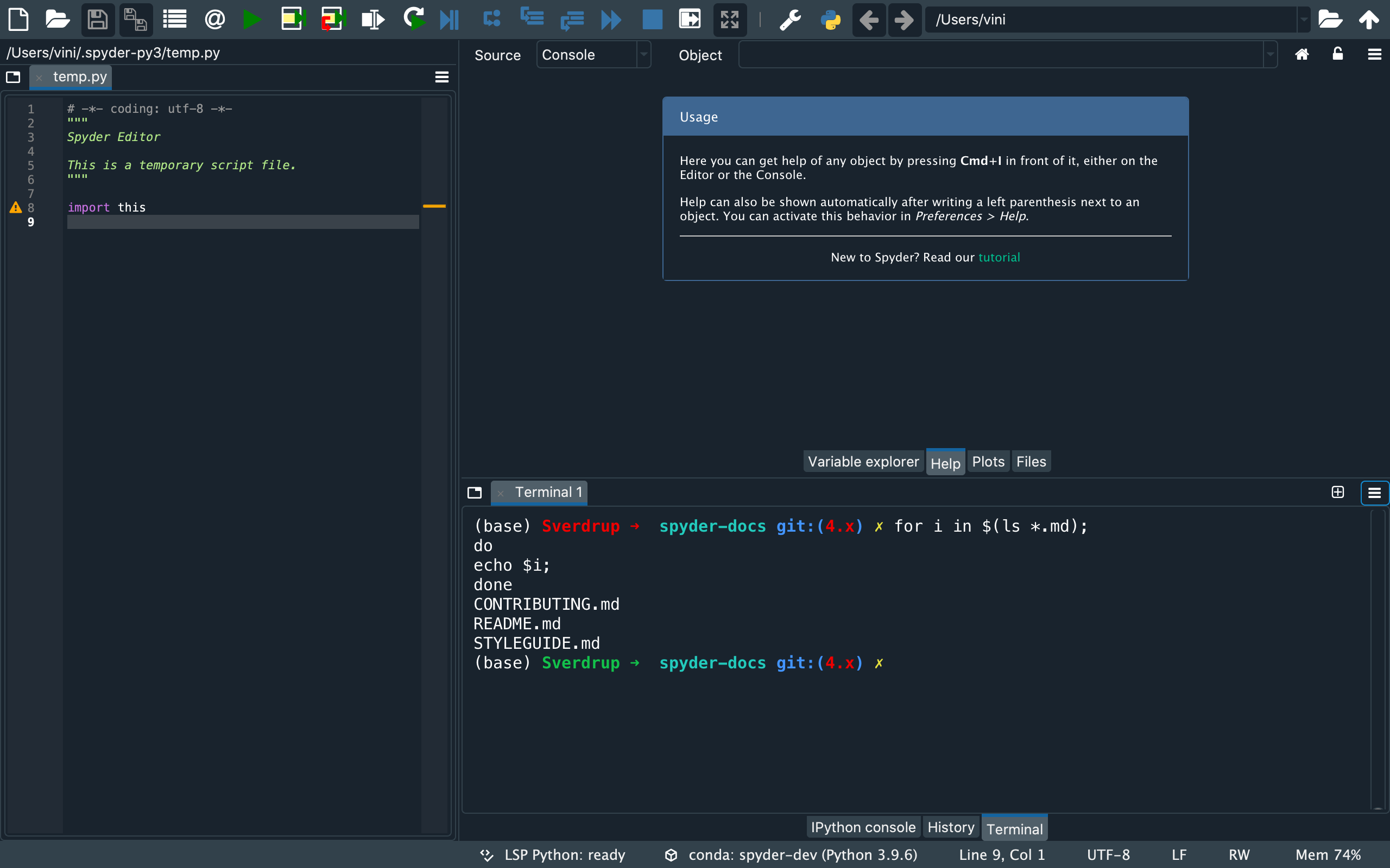 Spyder Terminal — Spyder 4 documentation